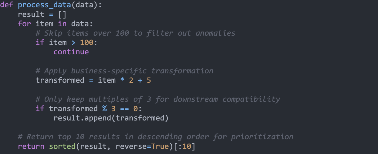 The Importance of Inline Comments in Complex Codebases